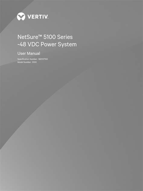 Um582137100 Netsure 5100 Vertiv Pdf