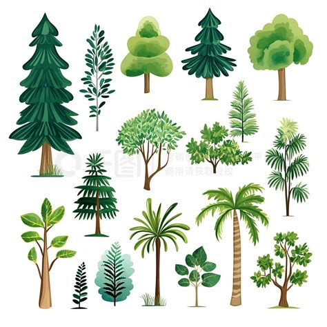 Treeai数字艺术 Tree卡通风清新自然绿树插画素材 Ai平面元素免费下载 Png格式 4096像素 编号71589594 千图网