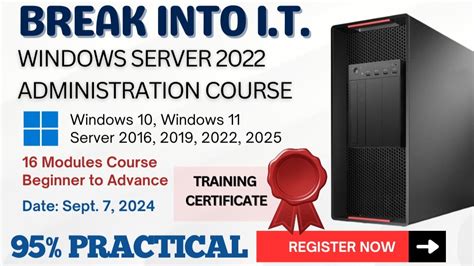 Comprehensive Systems Administration Course Basic Networking Windows 10 And Windows Server 2022