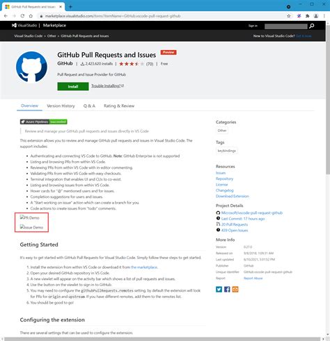 Demo Links On The Marketplace Are Broken Issue Microsoft Vscode Pull Request Github