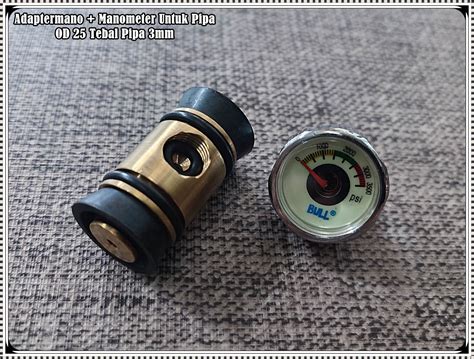 Manometer 3500 Psi Adapter Manometer Untuk G Jlk Pipa Od 25 Mm Tebal