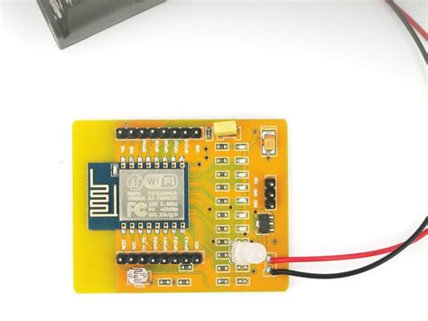 Hiletgo Esp8266 Evaluation Board Wifi Test Board Full Io Leads Esp 12 Battery Holder N2 Free