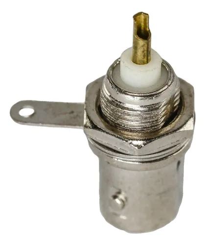 Conector Ficha Bnc Hembra Para Chasis Con Tuerca X 10u Htec