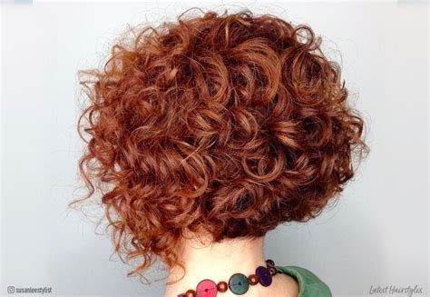 Curly Stacked Bob Hairstyles