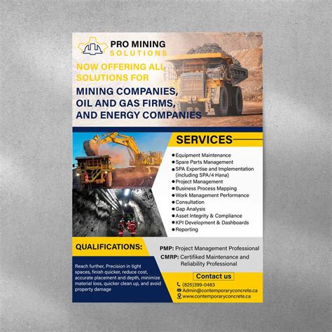 Entry 66 By Shakilrana22 For Mining Services Flyer Redesign Freelancer