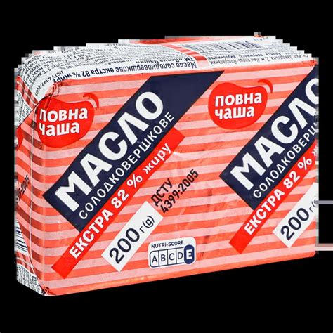 Масло «Повна Чаша® Екстра 82 200г онлайн супермаркет «Сільпо