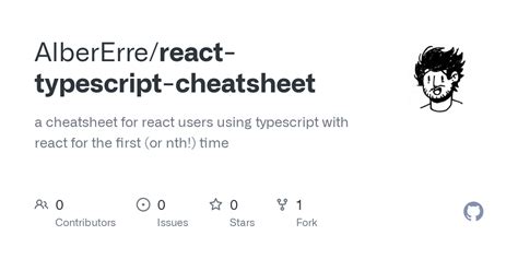GitHub AlberErre React Typescript Cheatsheet A Cheatsheet For React Users Using Typescript