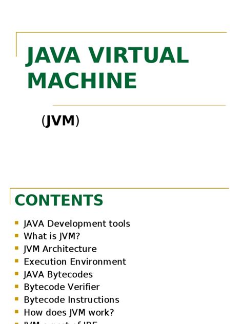 Java Virtual Machine Fully Final Pdf Java Virtual Machine Data Type