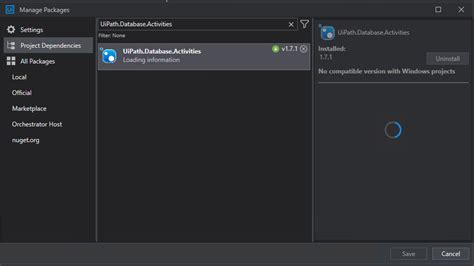 Uipath Database Activities Not Available Marketplace Uipath Community Forum