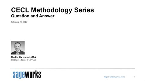 Cecl Methodology Qanda Anthology Ppt