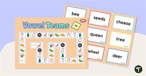 Ee Vowel Team Board Game Teach Starter