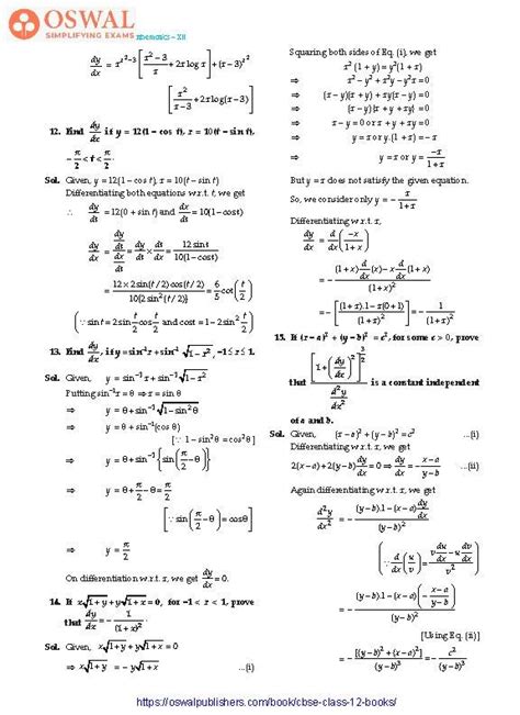 Ncert Solutions For Class 12 Maths Chapter 5 Miscellaneous Exercise