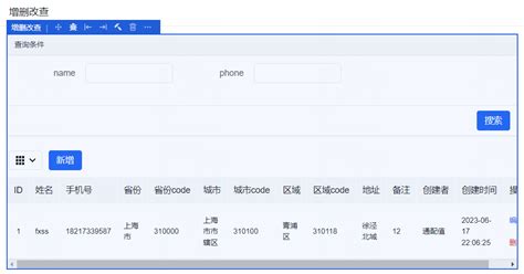 增删改查 泛积木 低代码 官网www fxss work