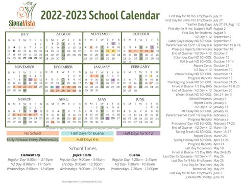 Calendar And Schedule Town And Country Elementary