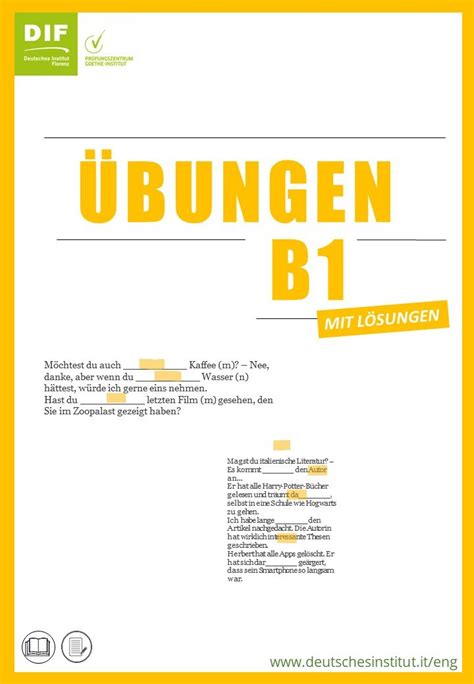 German Grammar Practice B1 Exercises With Solutions German Grammar Practice B1 Exercises With Solutions