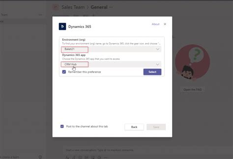 Integration Between Dynamics 365 Crm And Microsoft Teams In Wave 2