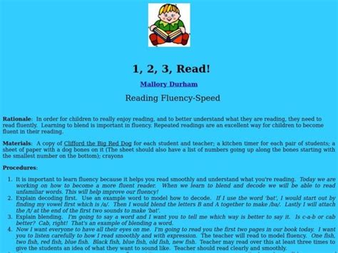 1 2 3 Read Lesson Plan For Kindergarten 1st Grade Lesson Planet