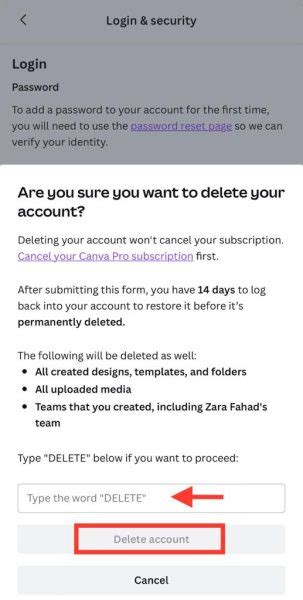How To Delete Your Canva Account Void Graphics