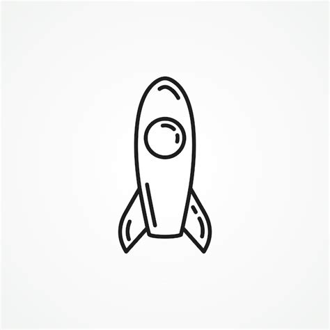Premium Vector Space Rocket Line Icon Space Rocket Web Linear Icon