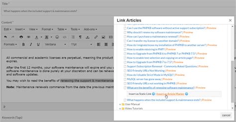 Interlink Knowledge Base Articles Phpkb Features