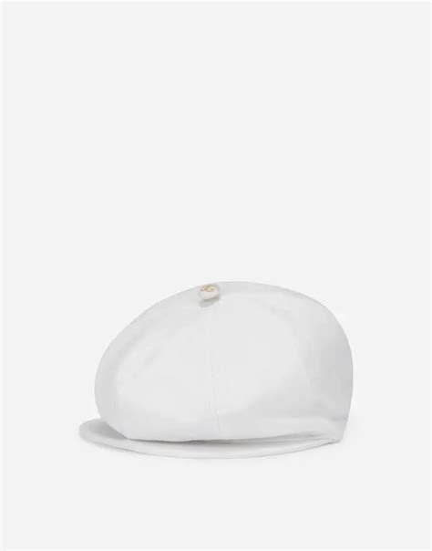 Dolce And Gabbana Piqué Hat With Dg Logo White Editorialist