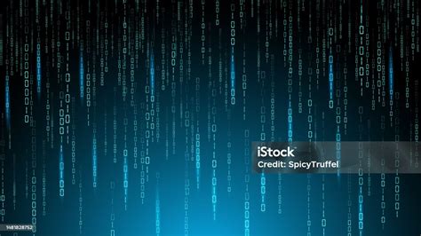 Matrix Binary Code Digits Encryption One And Zero Numbers Random Falling Data Malware Technology
