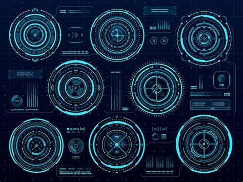 Interface Numérique Infographique De Données De Cercle Hud Vecteur Interface Numérique Infographique De Données De Cercle Hud Vecteur