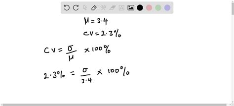 solved in some reports the mean and coefficient of variation are given for instance one