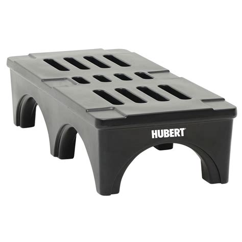 Hubert® Black Plastic Dunnage Rack 48l X 22w X 12h