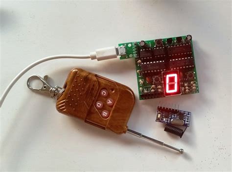 One Digit Up And Down Counter Using 74ls192 Cd40192 And Rf Remote Control Diy Digital Scoreboards