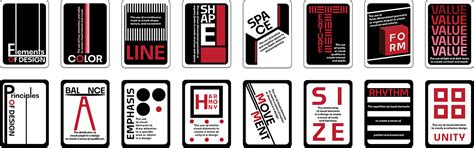 Elements And Principles Of Design Card Deck Behance