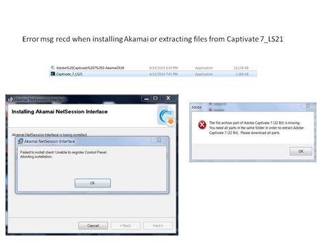 When Installing Adobe Captivate I Get Msg Unable Adobe Community 6092092