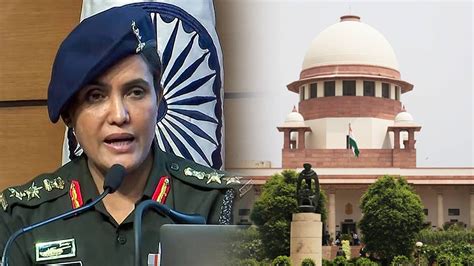Col Sophiya Qureshi Reference In Supreme Court Hearing Short Service