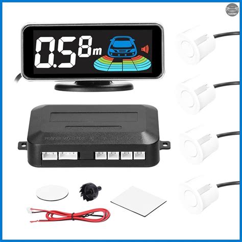 [carm] Car Parking Sensor Rear Reversing Radars System With 4 Parking Sensors Distance Detection