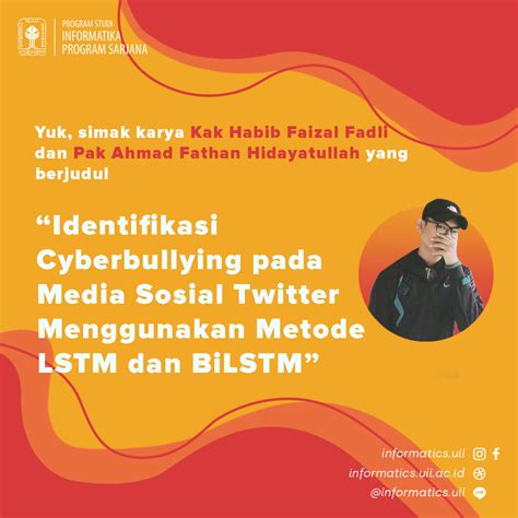 Deteksi Cyberbullying Di Twitter Emang Bisa Jurusan Informatika Fakultas Teknologi