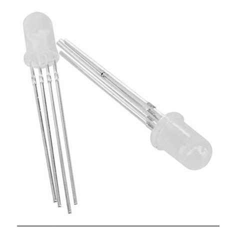 Led Rgb 5mm Ánodo Cátodo Verde Azul Rojo