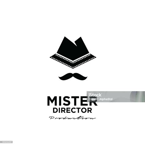 미스터 디렉터 스튜디오 영화 영화 영화 시네마토그래피 필름 제작 기호 디자인 벡터 아이콘 일러스트 고립 된 흰색 배경 0명에 대한 스톡 벡터 아트 및 기타 이미지 Istock