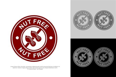 Premium Vector Logo For A Nut Free Product