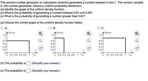 Solved The Random Number Generator On Calculators Randomly