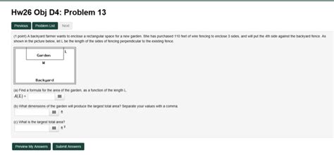 Solved Hw26 Obj D4 Problem 13 Previous Problem List Next 1 Chegg Com