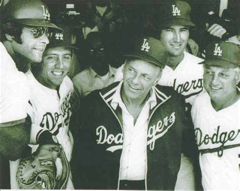 Steve Yeager Rick Monday Frank Sinatra Rick Rhoden And Tommy Lasorda