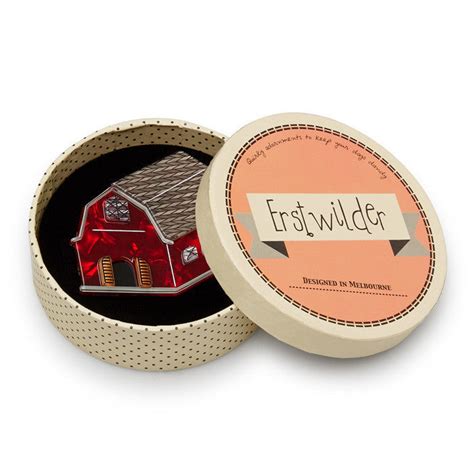 Erstwilder House Of Hootenanny Barn Brooch Pin Aubijou