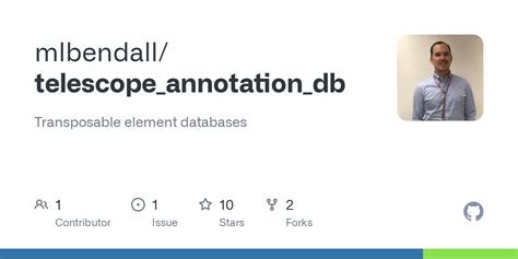 Github Mlbendalltelescopeannotationdb Transposable Element Databases