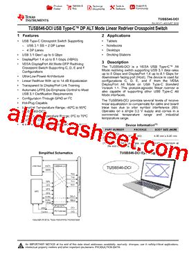 TUSB546 DCIRNQR Datasheet PDF Texas Instruments
