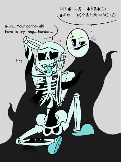 Rule 34 Animated Skeleton Blush Bone Dialogue Duo English Text Gaster