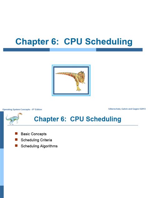 Ch6 Cpu Scheduling Download Free Pdf Scheduling Computing