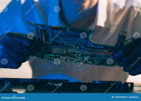 Engineering Laboratory Hardware Design Motherboard Stock Photo Image Of Disassembled