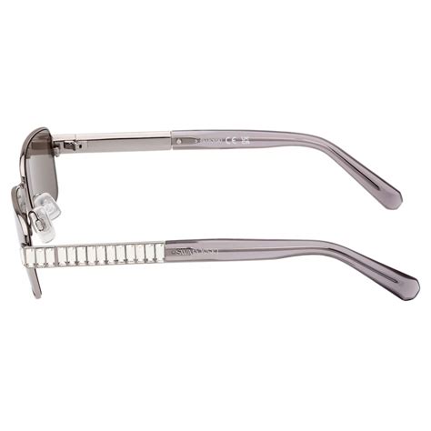 Swarovski Swarovski Rectangular Sunglasses Silver Sunglasses Swarovski Eyewear Avvenice