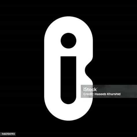 최소한의 Bi 로고 고급 배경에 Ib 편지의 아이콘입니다 Bi 모노그램 이니셜을 기반으로 한 로고 아이디어 전문적인 다양한 문자 기호와 배경에 Ib 로고 0명에 대한 스톡