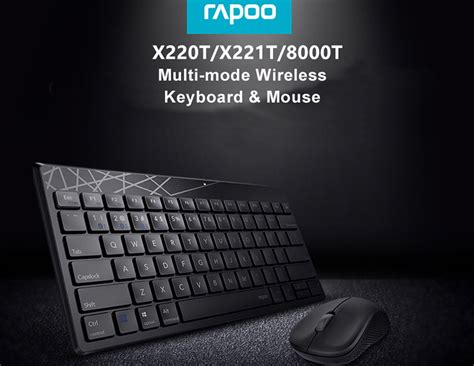 Rapoo 8000gt Multi Mode Silent 1300 Dpi Bluetooth Wireless Keyboard Mouse Combo For Windows And
